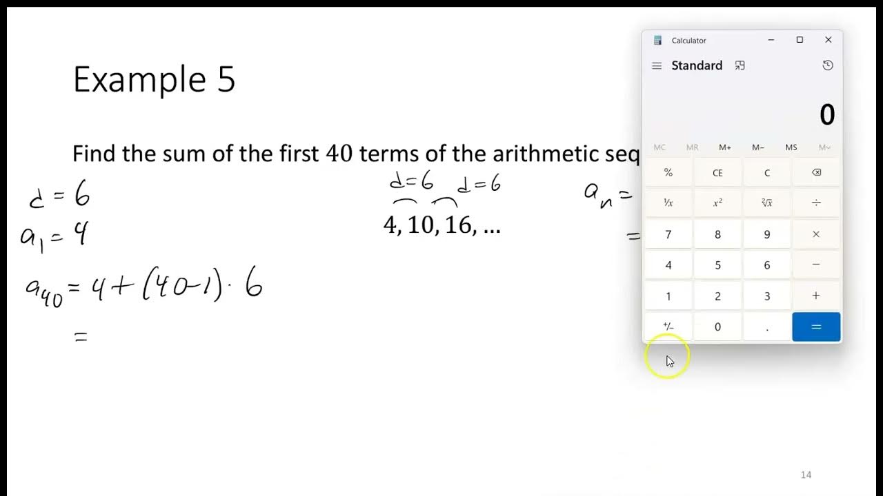 Math030L02C Sum of Terms of an Arithmetic Sequence - YouTube