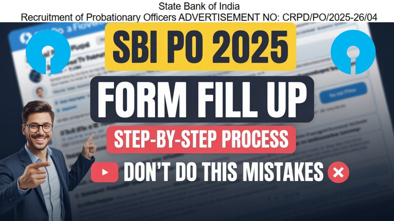 SBI PO Form Fill Up 2025 | Complete Application Process | SBI PO Form ...