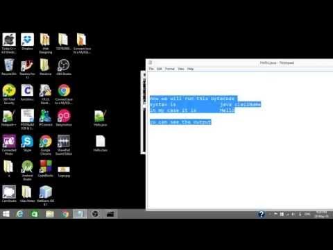 How to run Java Program without IDE /How to run Java Program in Command ...