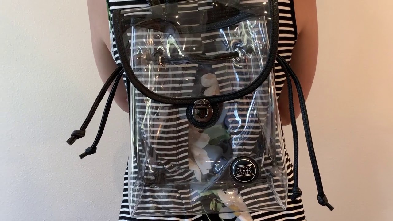 The Clear Unity Bags - Clear Backpack - YouTube