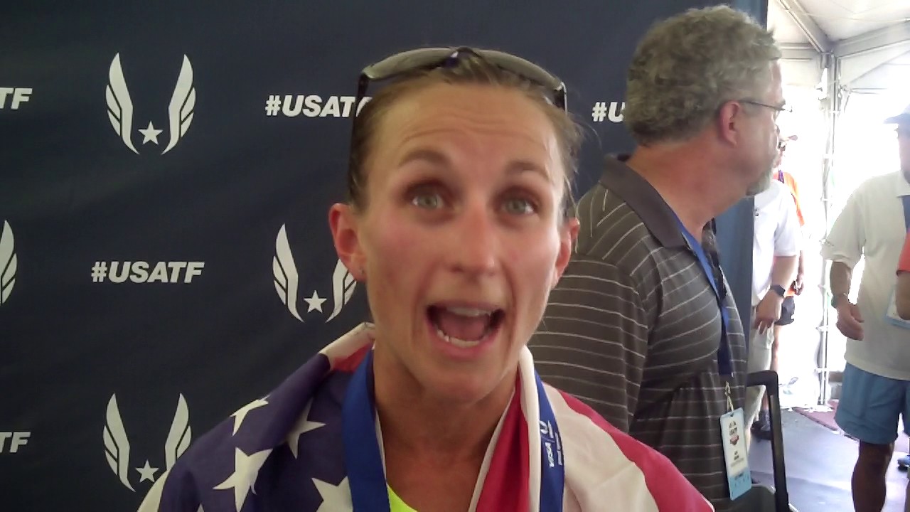 Mother of 3 Sara Vaughn makes her first US outdoor team at age 31 - YouTube