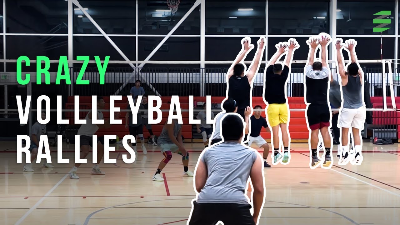 Crazy Volleyball Rallies | 9 Man Practice - YouTube