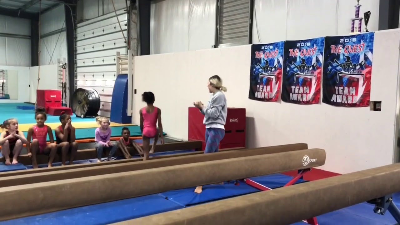 Back Walkover on Beam Workshop - YouTube