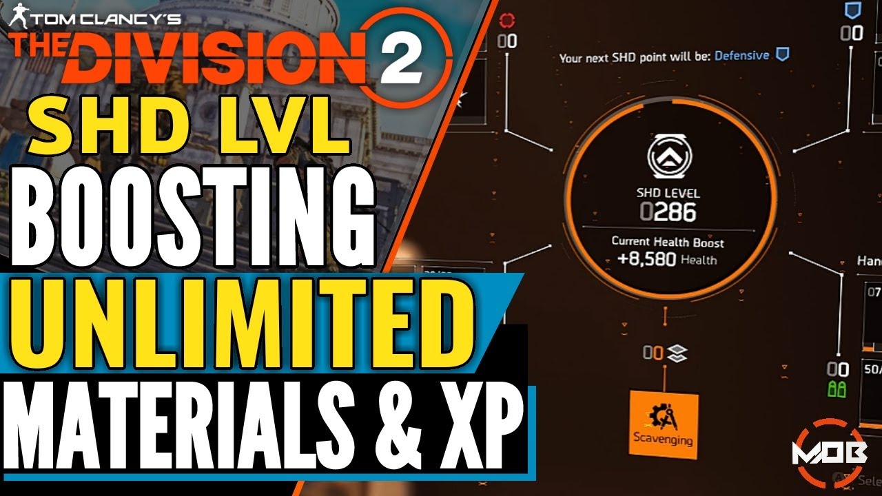 The Division 2 | SHD LVL BOOSTING & UNLIMITED XP, CRAFTING MATERIALS ...