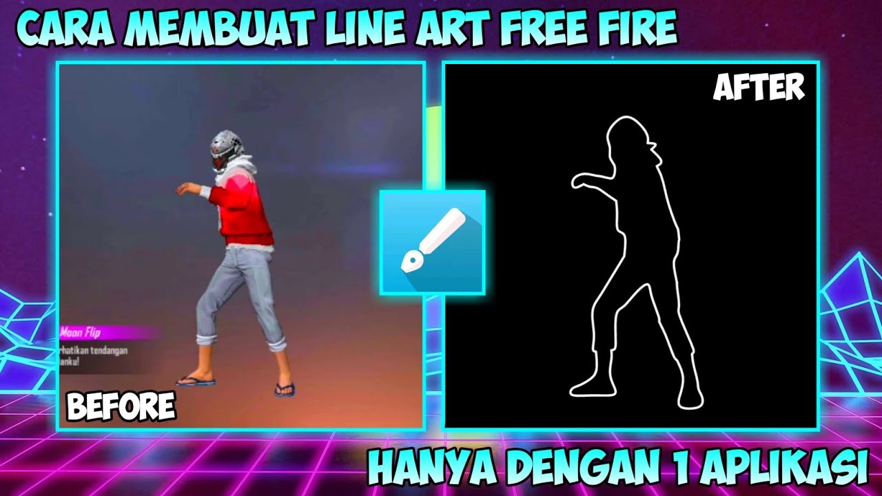 TUTORIAL CARA MEMBUAT LINE ART FREE FIRE WITH INFINITE DESIGN - YouTube