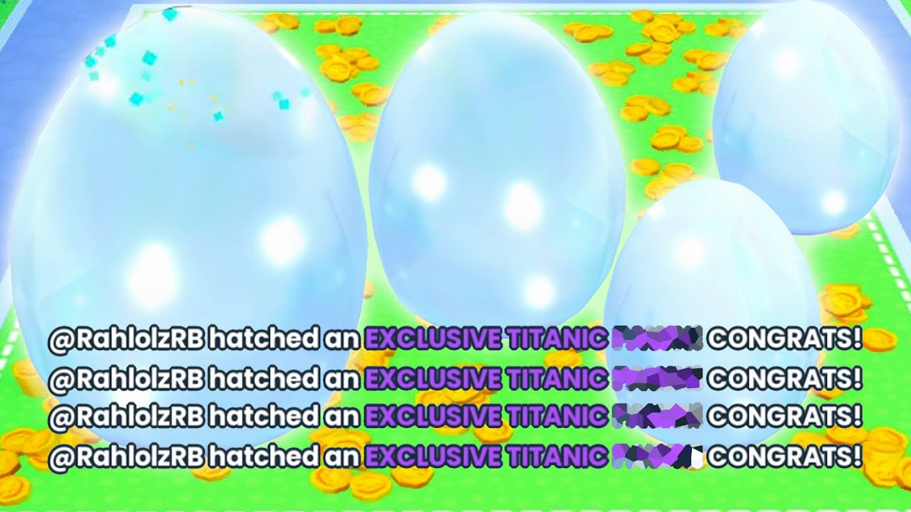 I Went On A MASSIVE TITANIC Hatching Spree In Pet Simulator 99! - YouTube