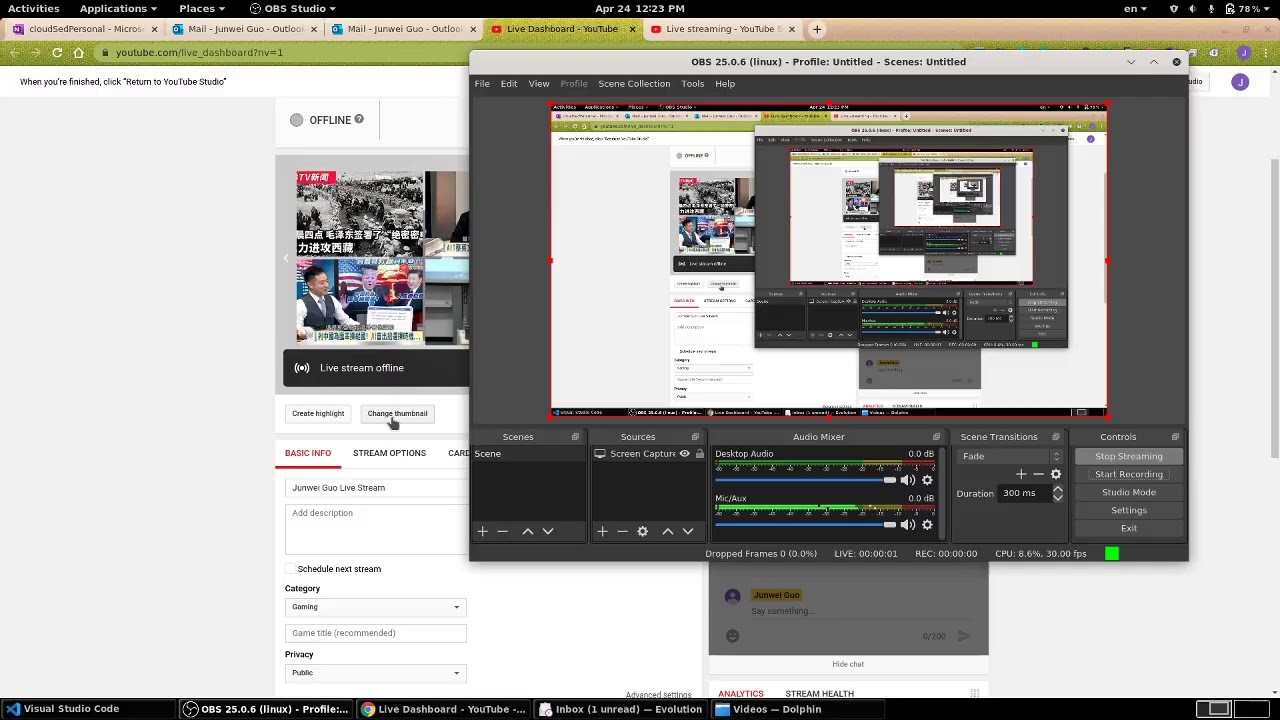 Junwei Guo Live Stream - YouTube
