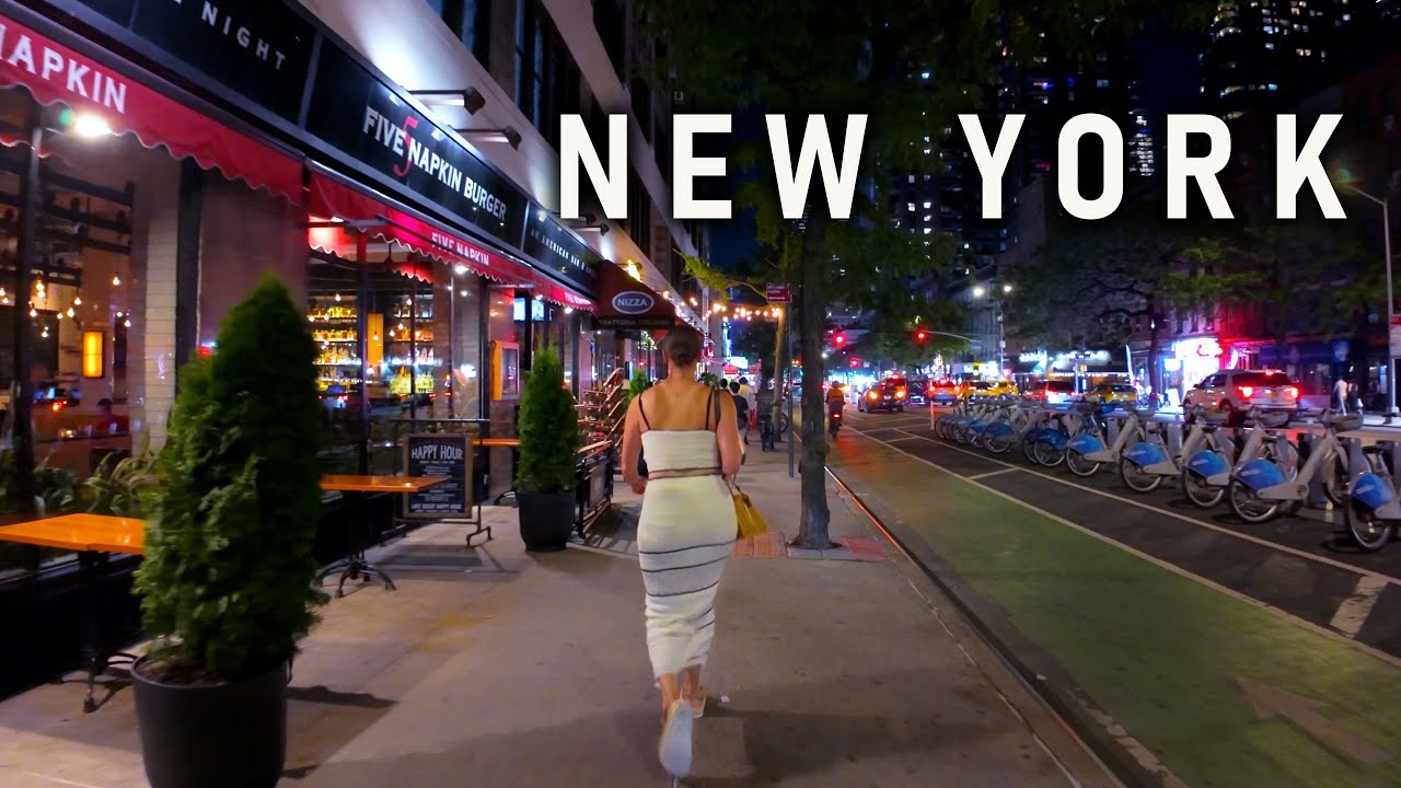 New York City 🗽 4K Walking Tour, Manhattan Nightlife, July 2025 - YouTube
