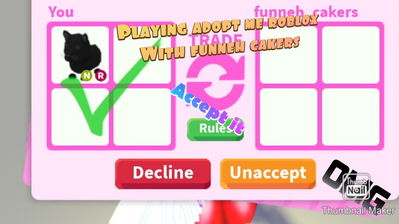 Playing with my friend funneh cakes ROBLOX adopt me - YouTube