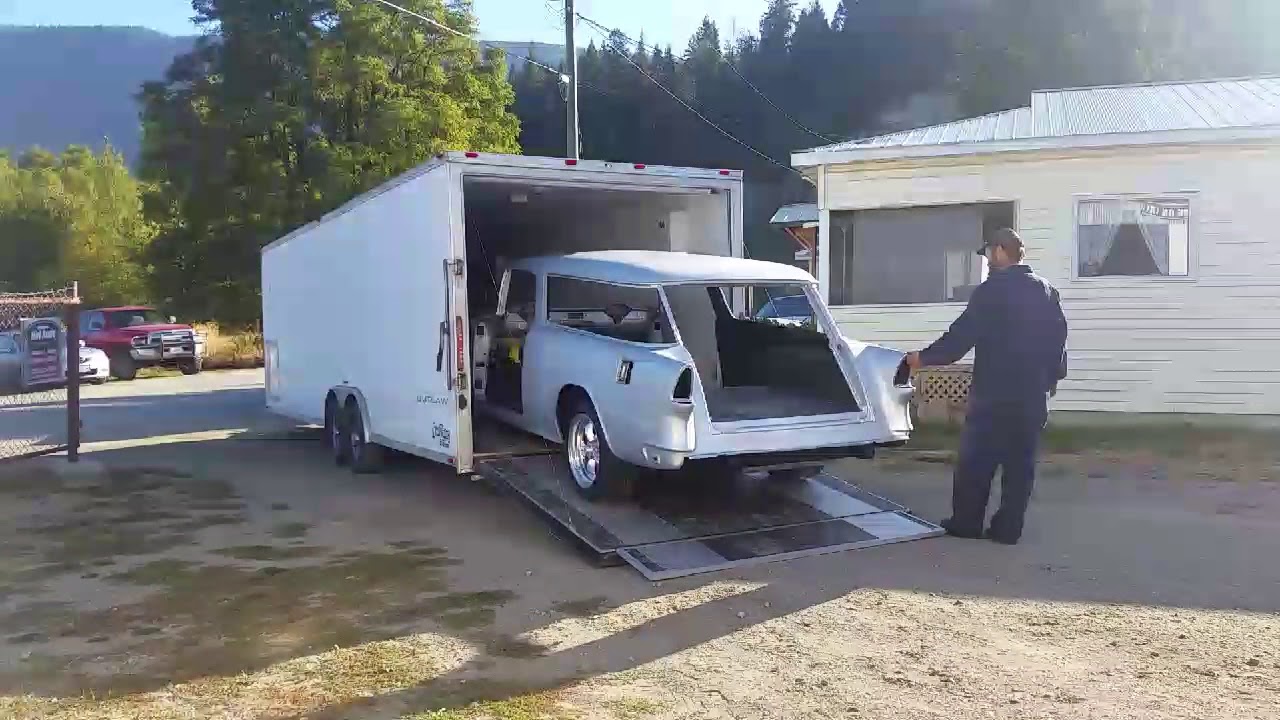 1955 Nomad with Canadian Hot Rods Road Hugger Chassis - YouTube