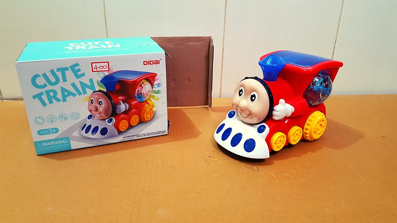 Unboxing and Review of Cute Train Engine with 4D Light and Sound for ...
