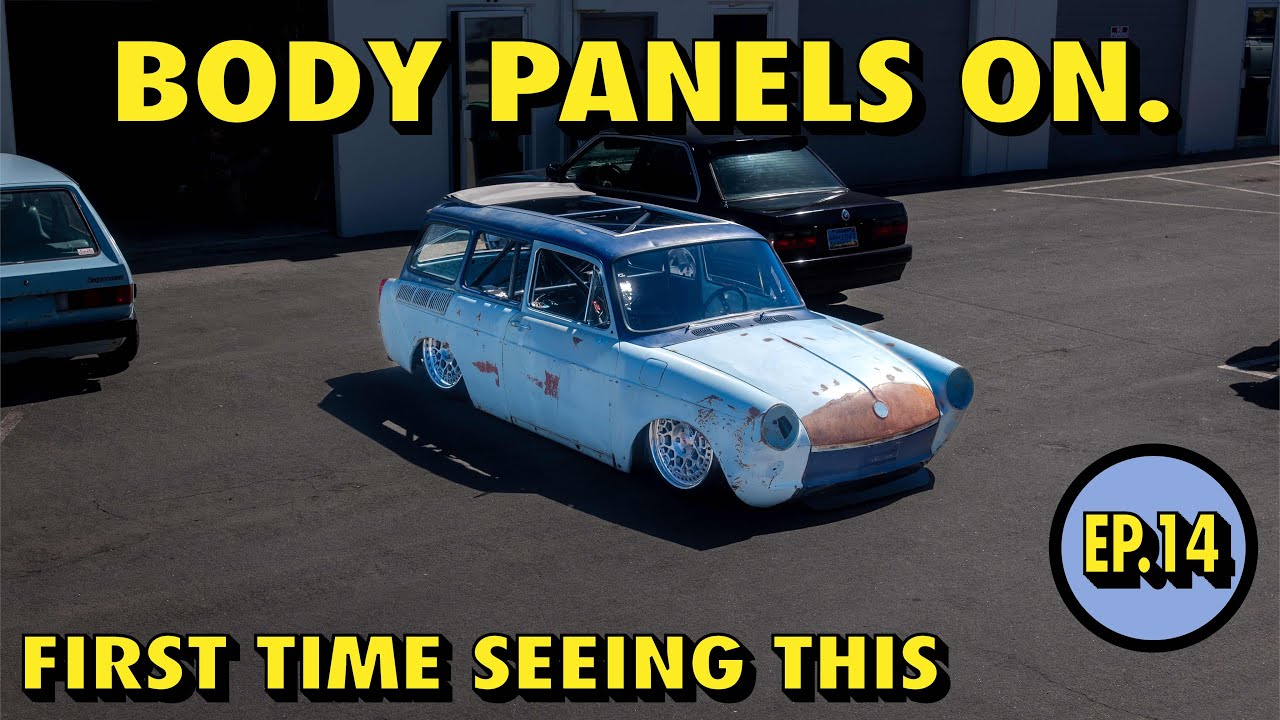 Ep.14 Body Panels On | 1966 Volkswagen Type 3 Squareback. | Project ...