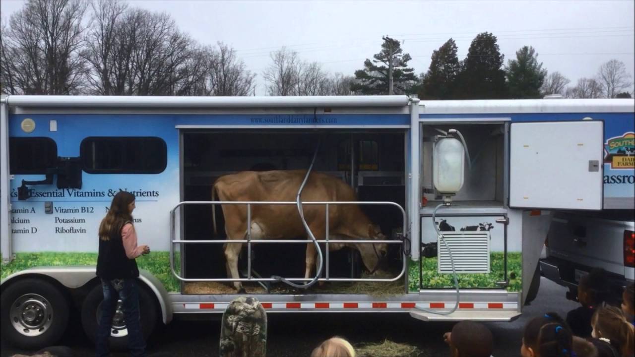 Mobile Dairy Classroom visits Caroline County Public Schools - YouTube