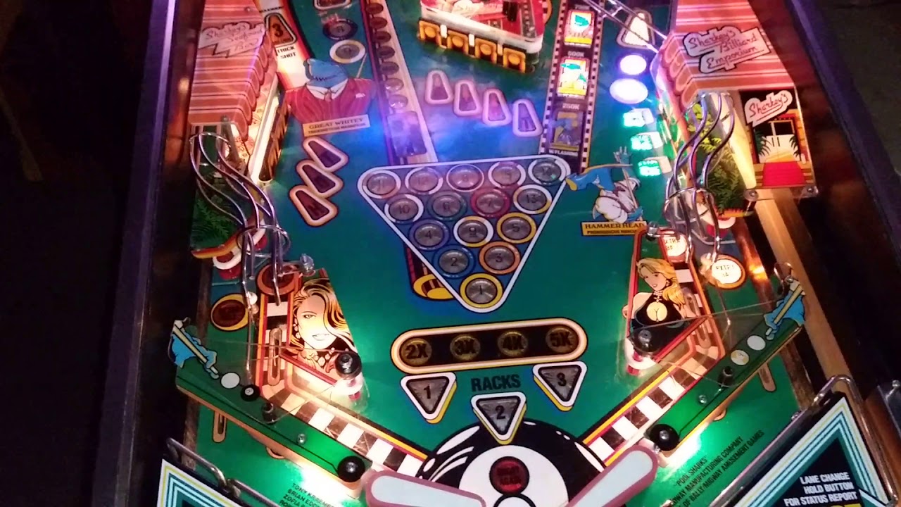 Bally Pool Sharks Pinball Resto. - YouTube