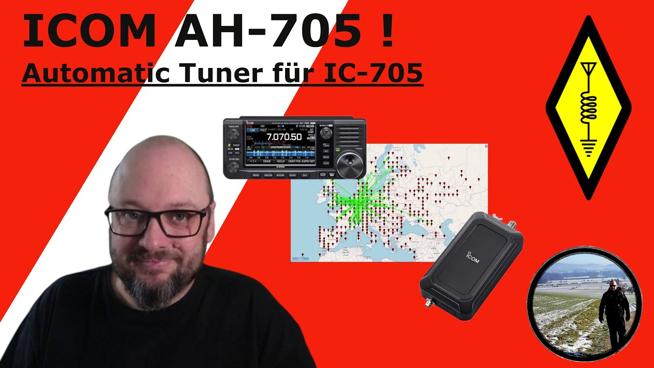 ICOM AH-705 Automatic Tuner für IC-705! #amateurfunk #pota #sota # ...