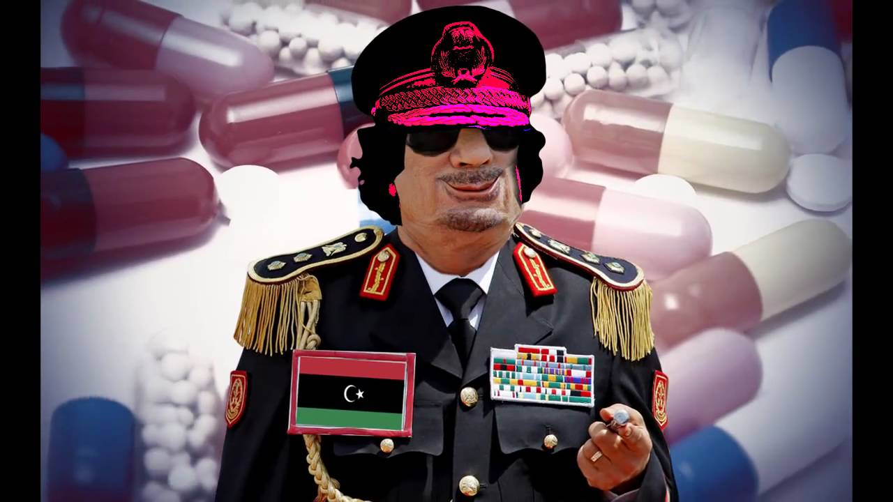 Now DEAD Gaddafi Funny - معمر القذافي - مضحك جدا (FULL) - YouTube