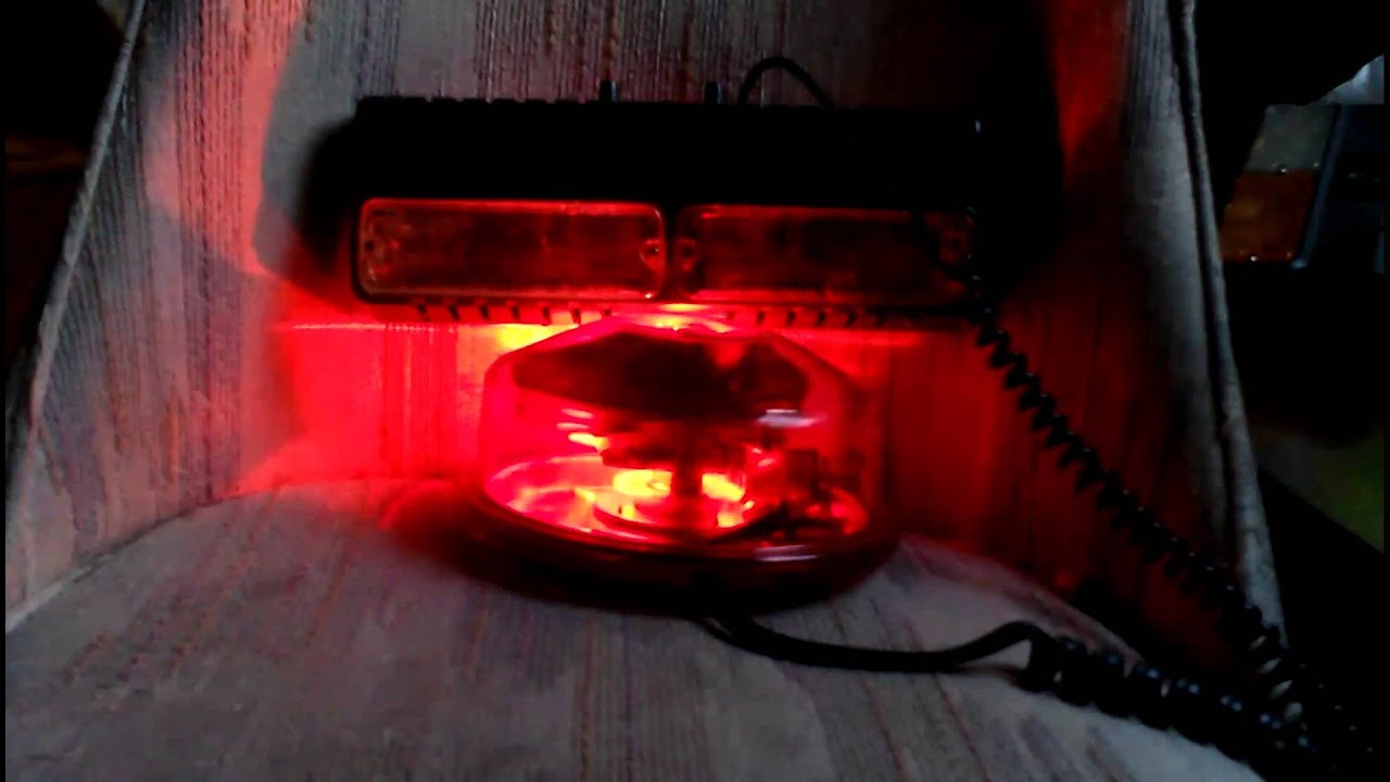 red strobe light and a red pancake light - YouTube