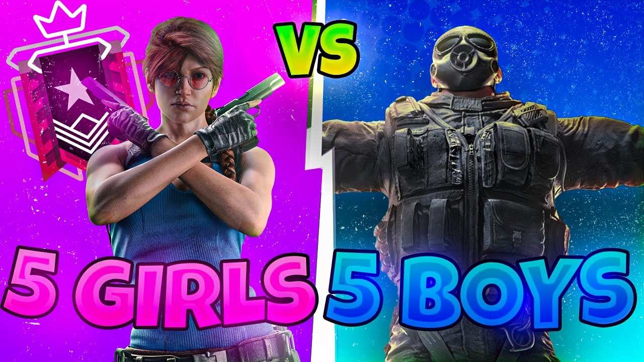 Can Champion E-Girls Beat Champion E-Boys? - RAINBOW SIX SIEGE - YouTube