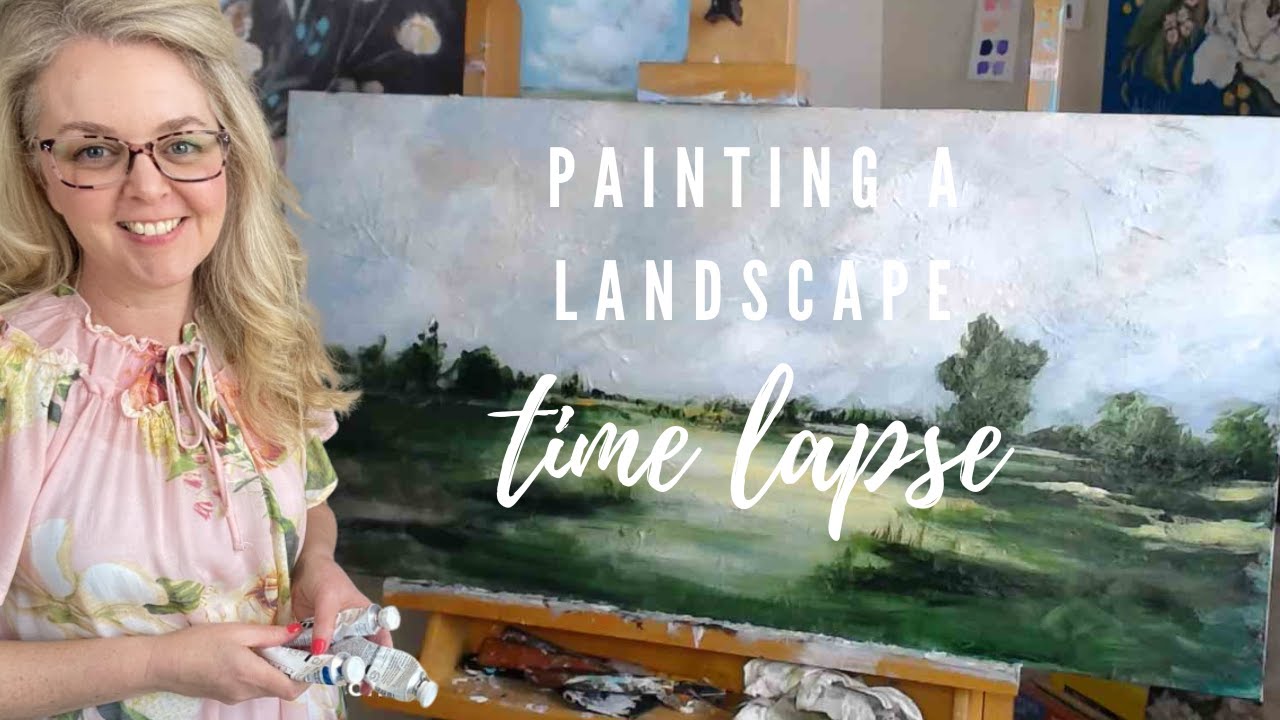 Landscape Painting Time Lapse - YouTube