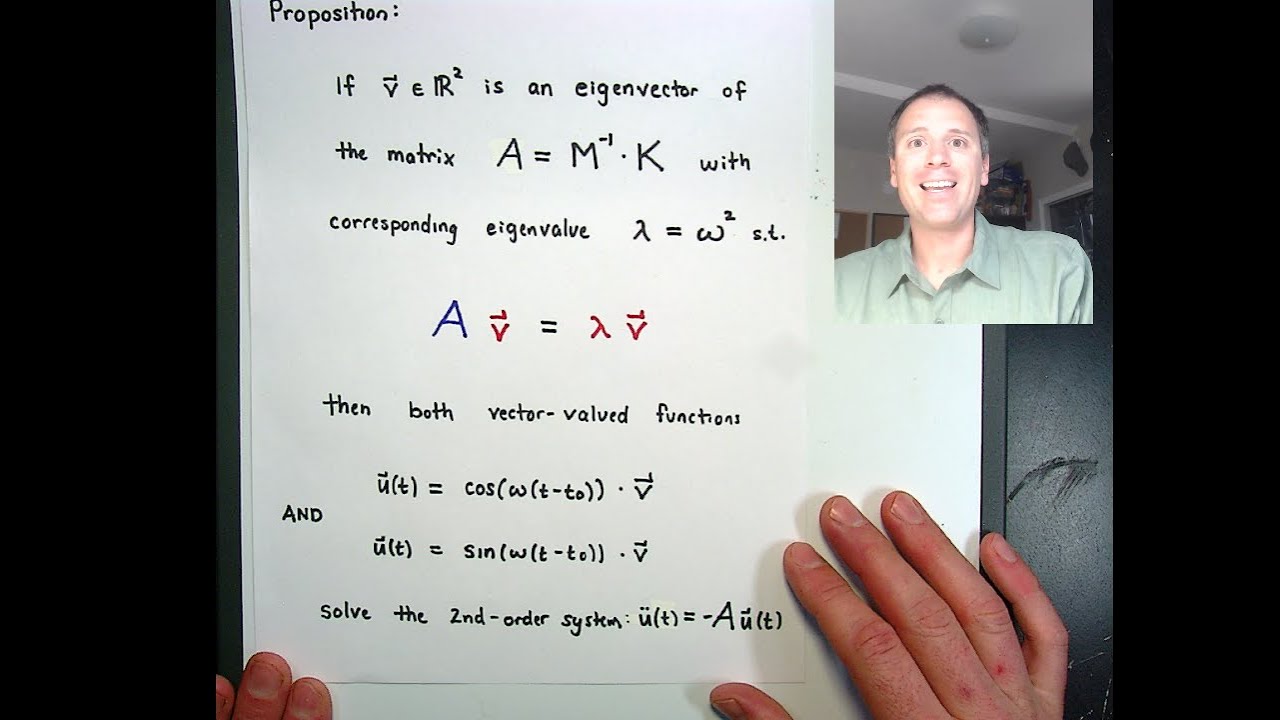 The standard eigenvalue problem to model coupled pendula - YouTube