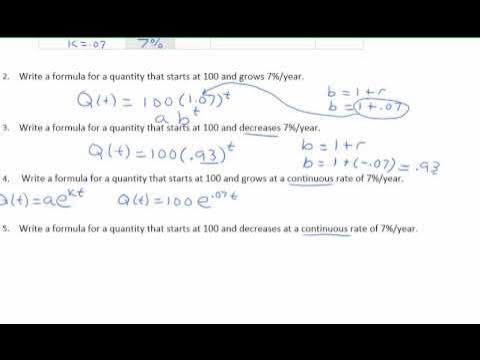 Continuous vs. Non - Continuous Exponential Models - YouTube