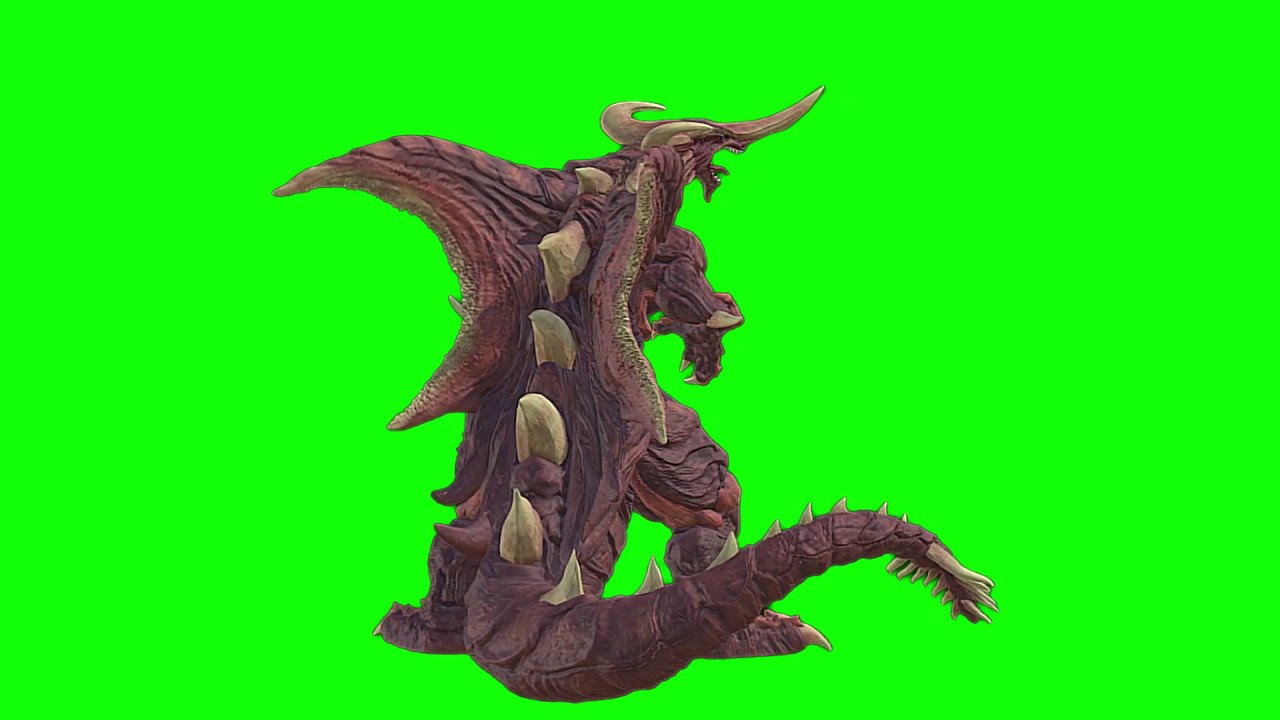 On a green screen, a game character, a monster. Download animation on a ...