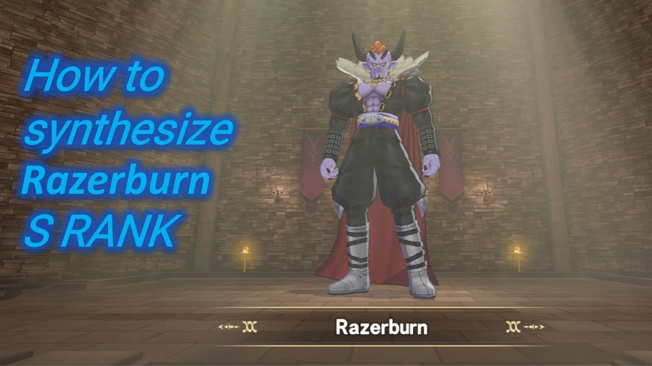 How to synthesize (S Rank) Razerburn - Skill - Chart - DRAGON QUEST ...