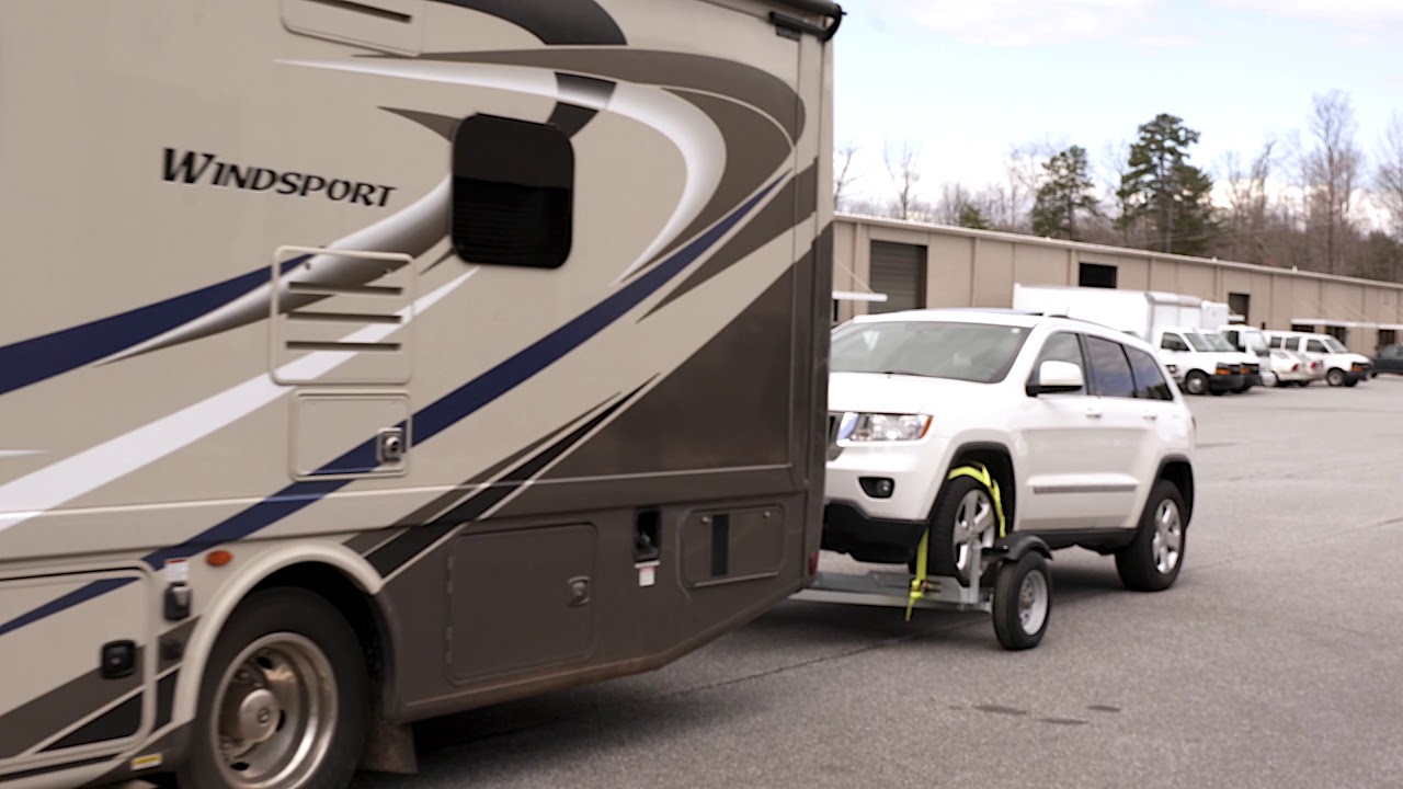 How To Tow A Car Using A Car Dolly With An RV YouTube how-to-tow-a-car-using-a-car-dolly-with-an-rv-youtube
