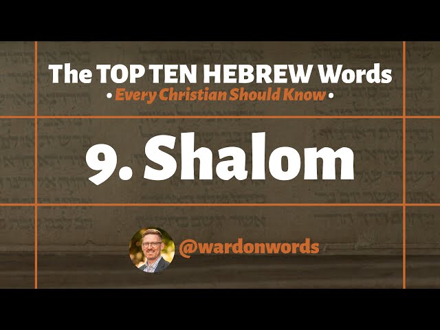 What Is Shalom In The Bible