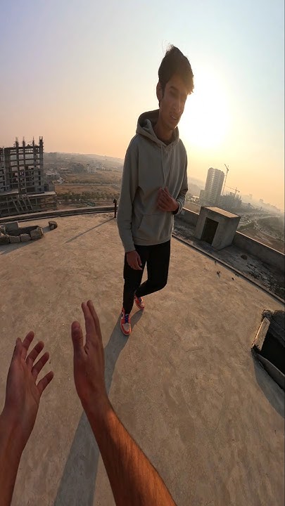 Rooftop parkour pov - YouTube