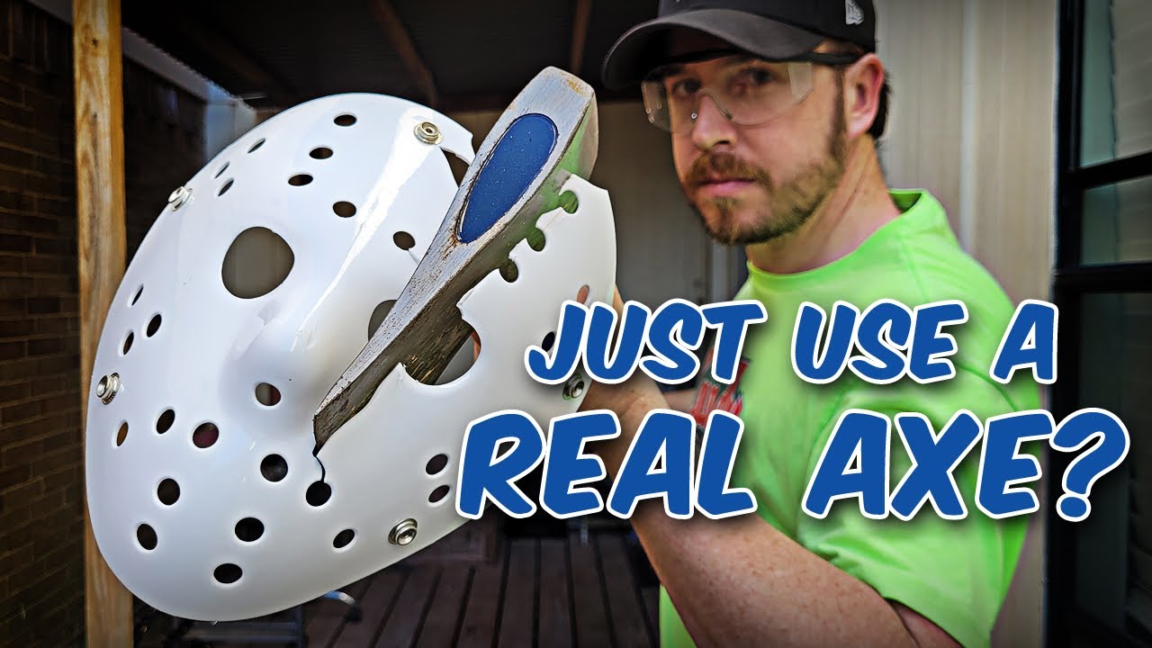 Can You Use a Real Axe On Your Mask? - YouTube