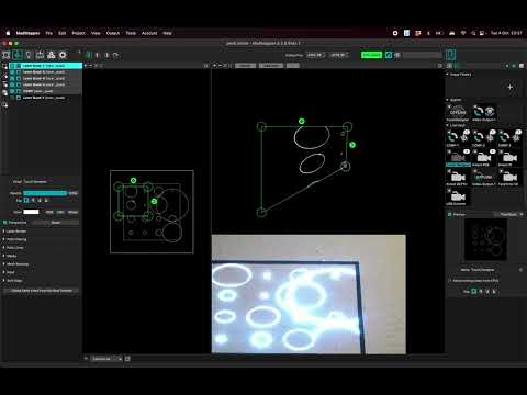 Ponk Demo with Touch Designer & MadMapper / MadLaser - YouTube