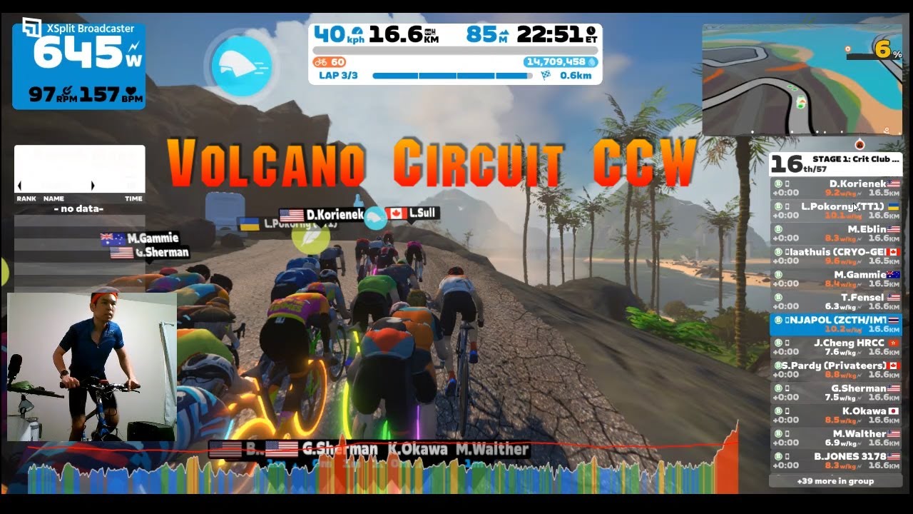 Zwift - Race: STAGE 1: Crit Club — Volcano Circuit CCW - YouTube