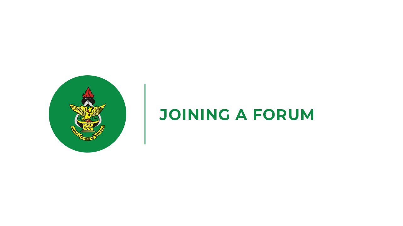 JOINING A FORUM - YouTube