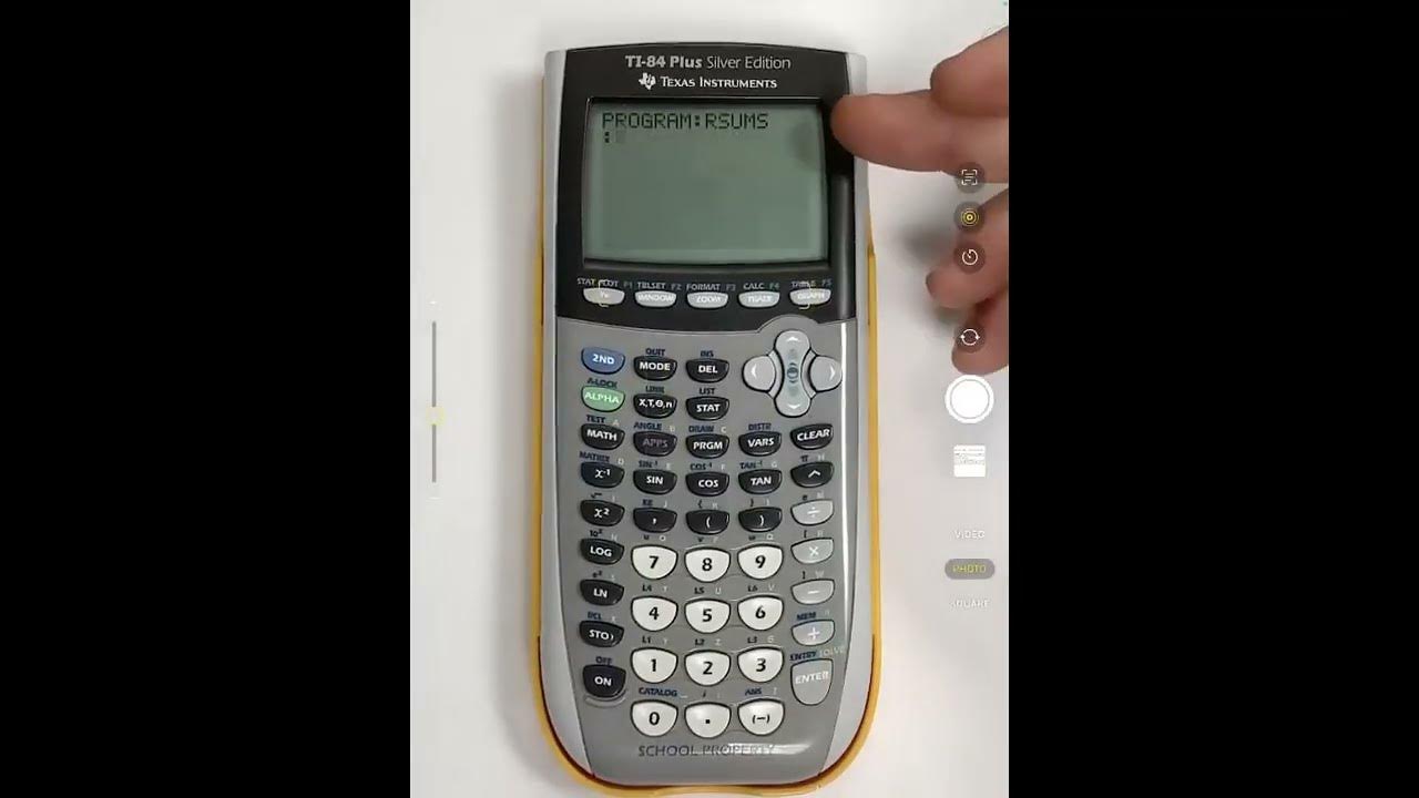 RSUMS Program (TI–83/84) - YouTube