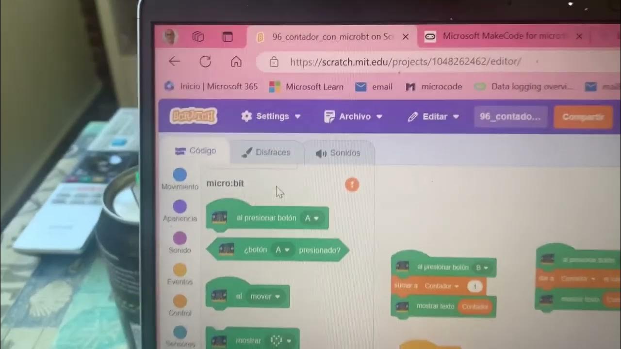 Crea un contador con micro:bit usando MakeCode o Scratch - YouTube