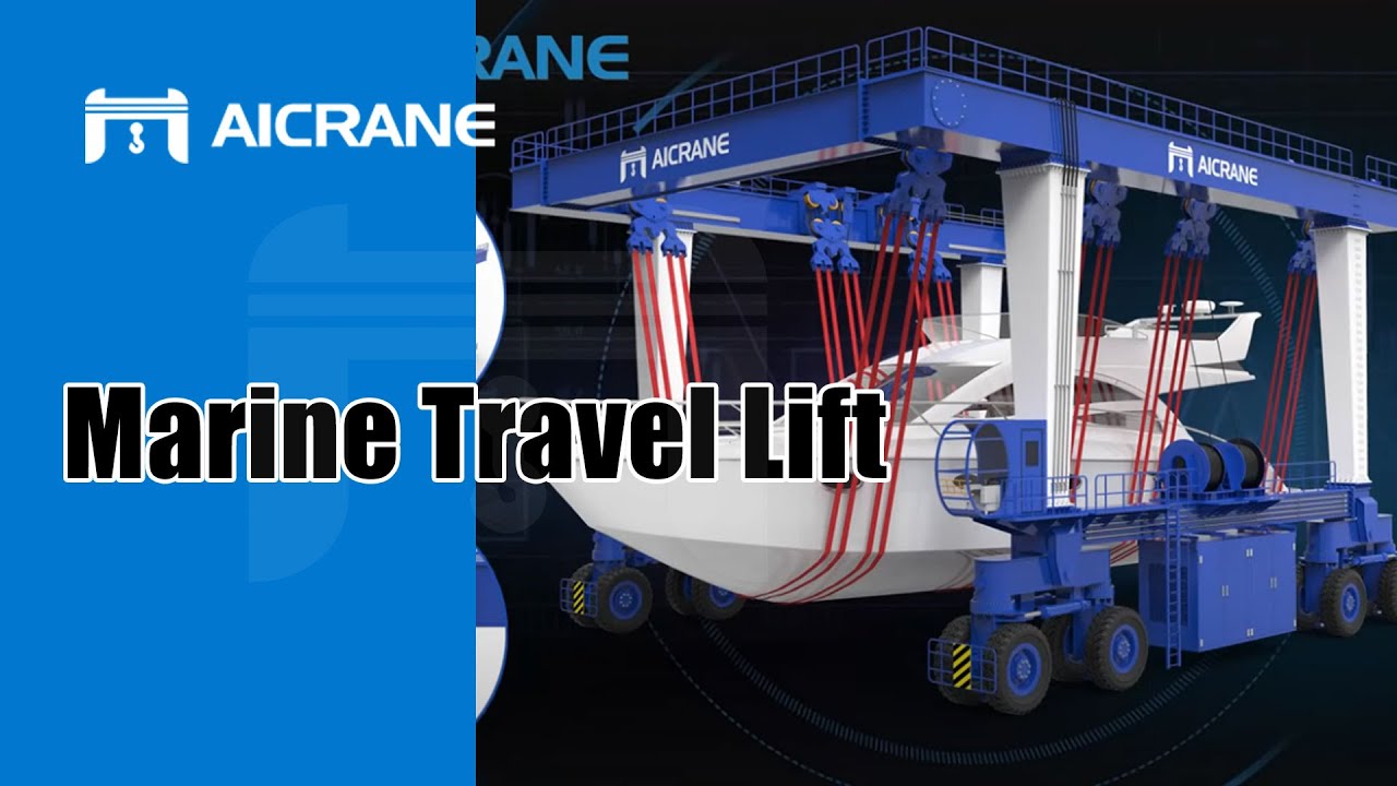 How to Use Mobile Boat Hoist to Transfer Boat & Yacht Easier - YouTube