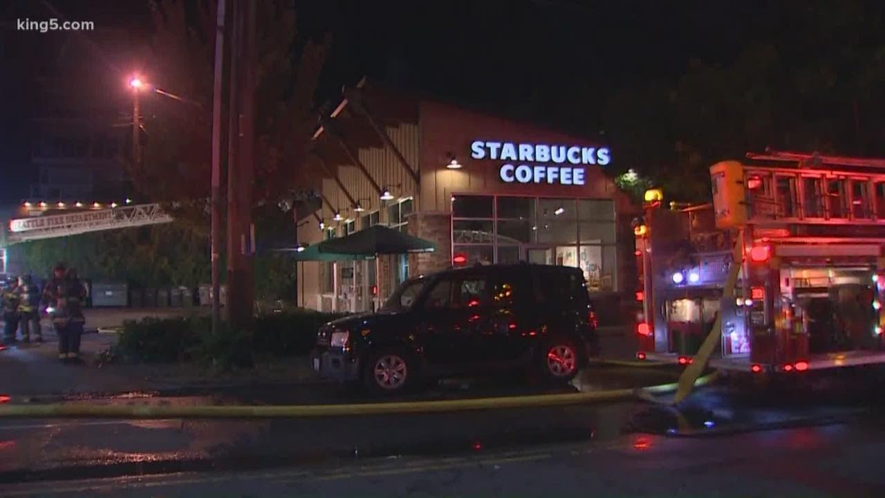 Fire at East Lake Starbucks - YouTube