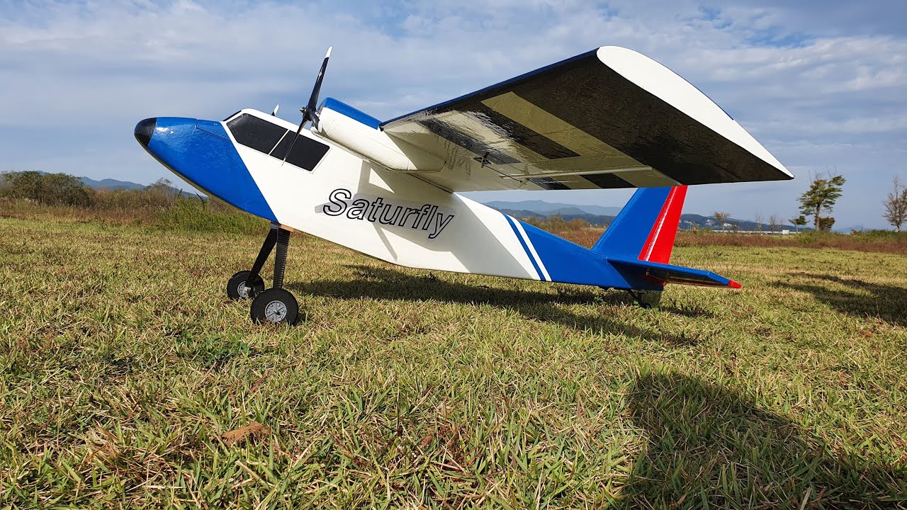 Homemade twin-engine high-wing aircraft Saturfly-245 maiden flight ...