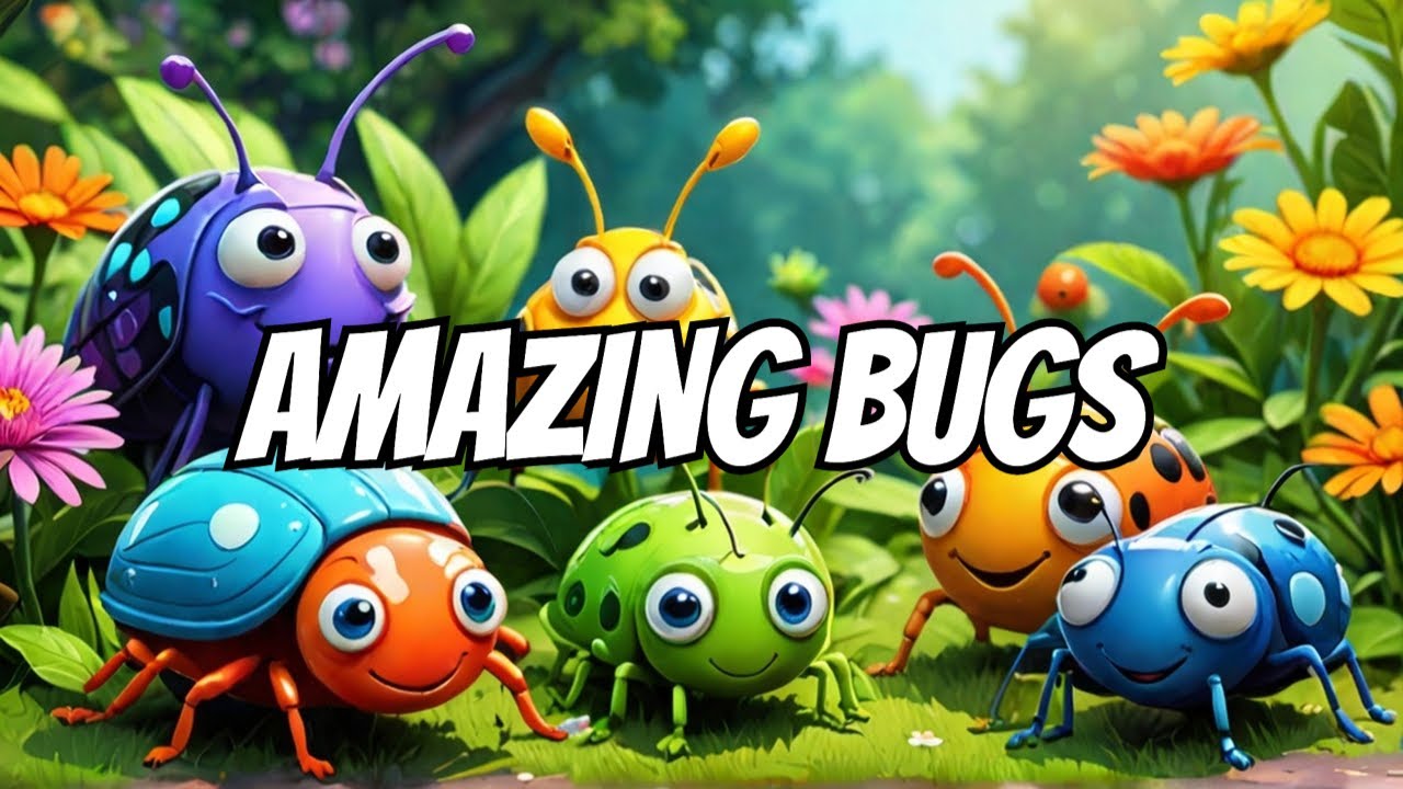 Amazing Bugs & Insects for Kids 🐞🪲 | Learn Caterpillar, Ladybug, Grasshopper - YouTube