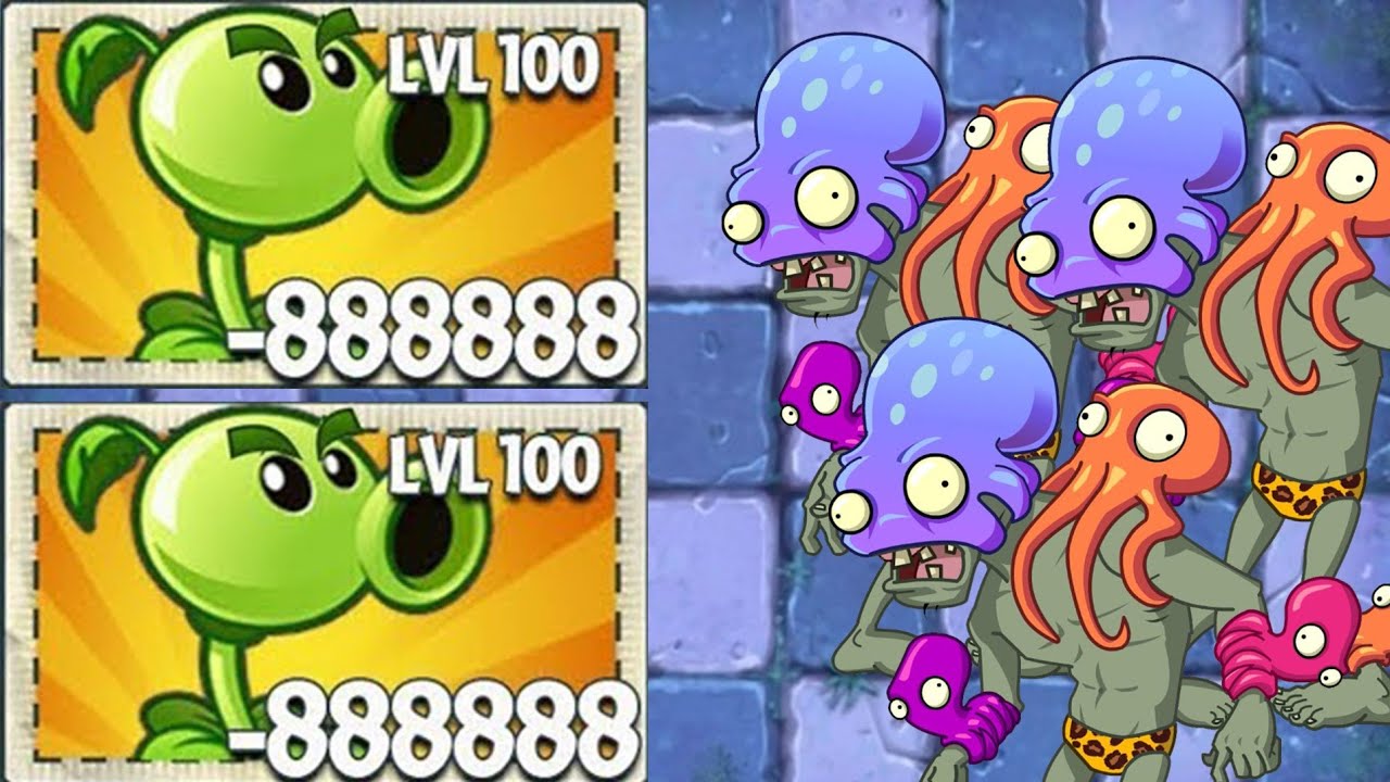 25 Octo zombie vs plants ( with plant food ). plants vs zombie 2. - YouTube