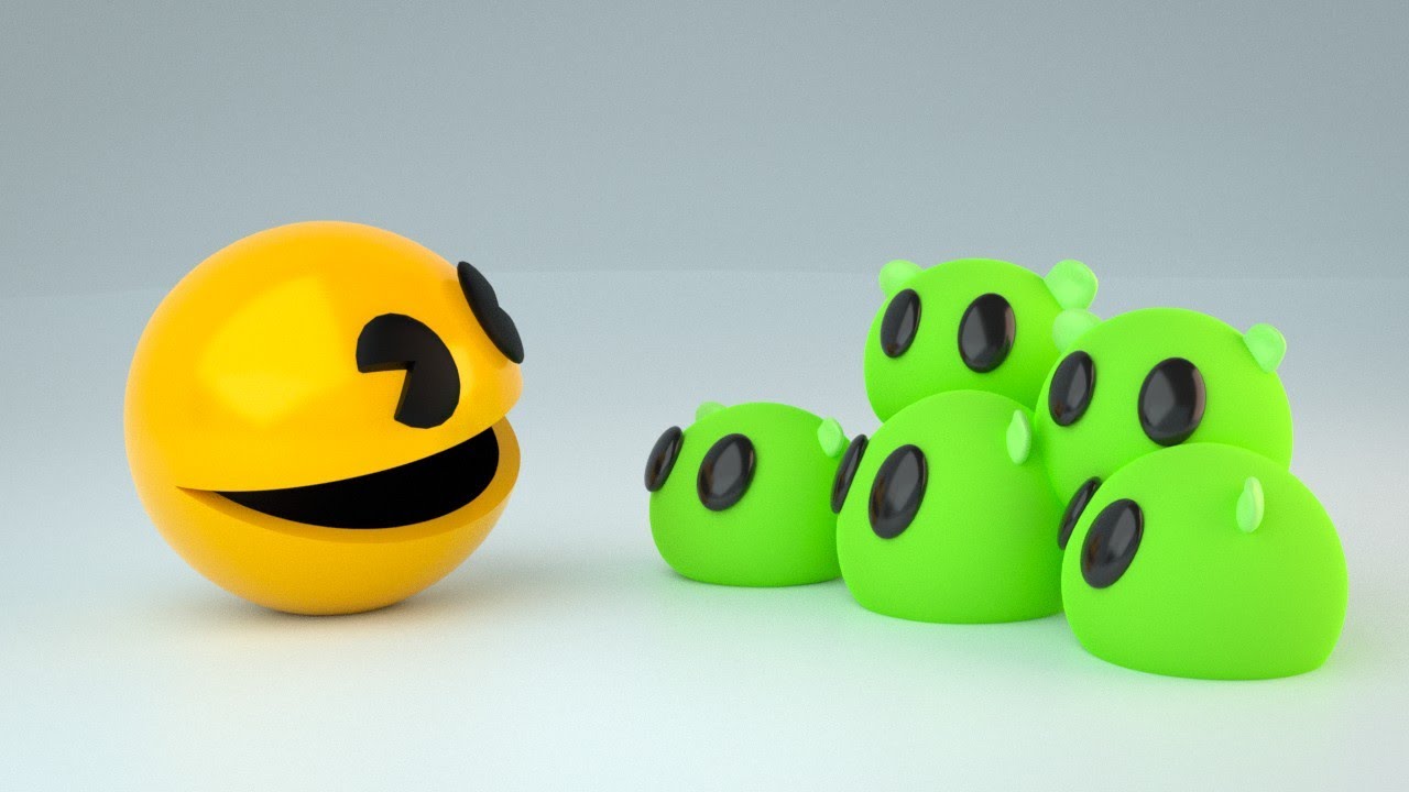 Pacman Meets Bubbles (3d Animation) - YouTube