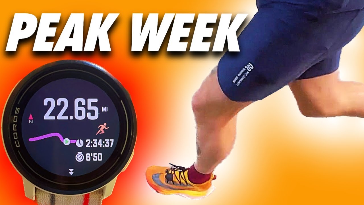 MARATHON PEAK WEEK WORKOUT - YouTube