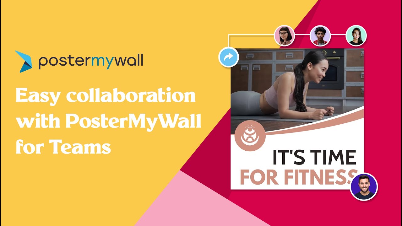 Collaborate on a Design With Your Team Using PosterMyWall - YouTube