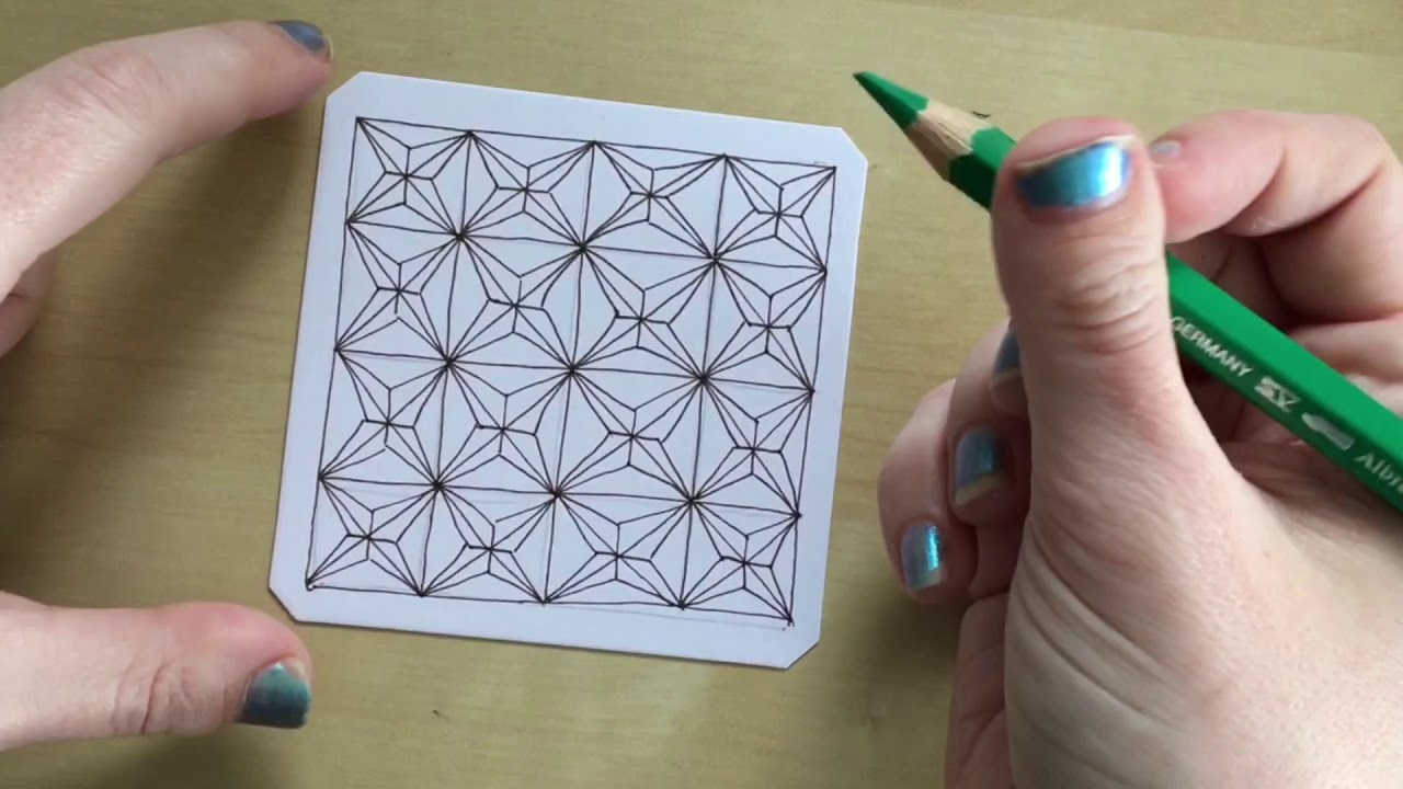 Zentangle A-Z - How to draw Quiltz - YouTube