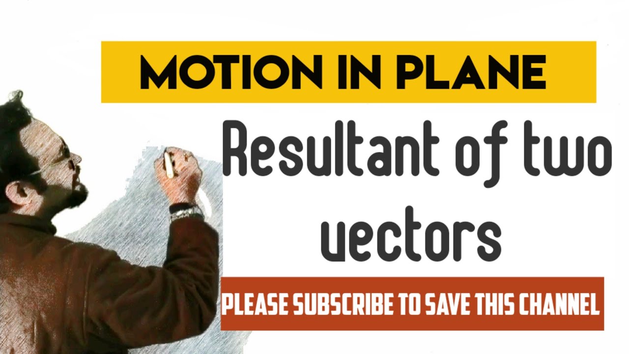 Derivation of resultant of two vectors || triangle law of vector ...