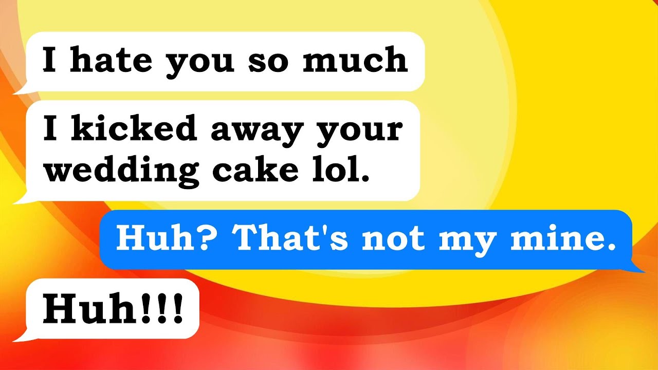 My mother-in-law knocked over my wedding cake during my wedding. - YouTube