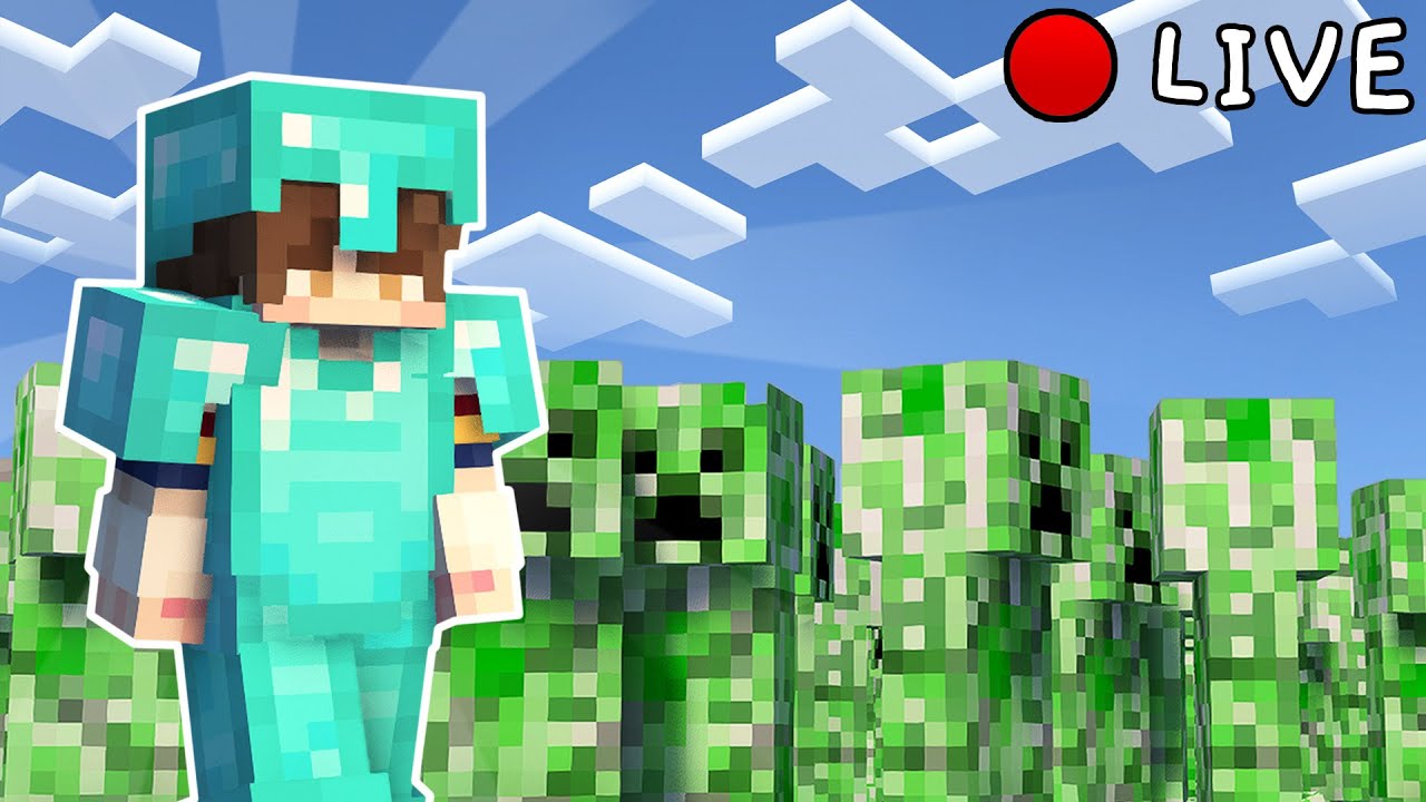 Decorating the Creeper Farm! - Minecraft Chill Survival Let's Play LIVE ...