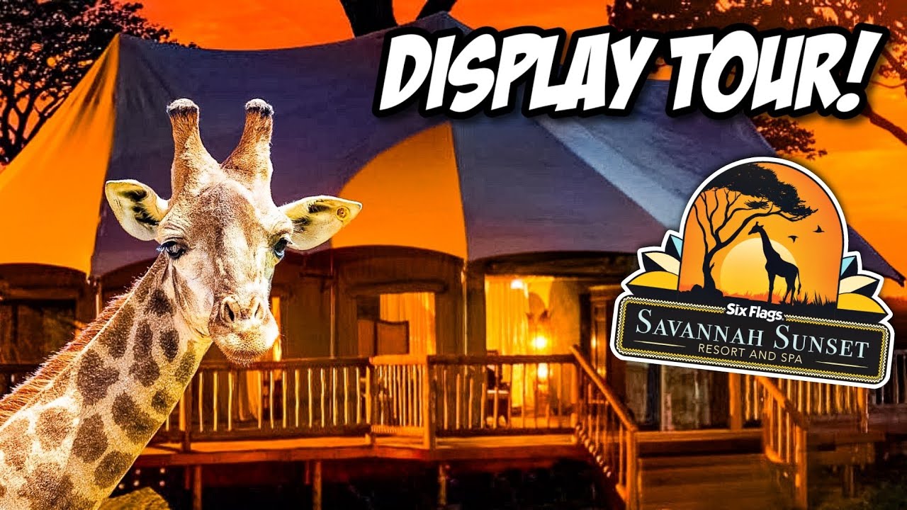 A Look Inside The NEW Savannah Sunset Resort! | Six Flags Great ...
