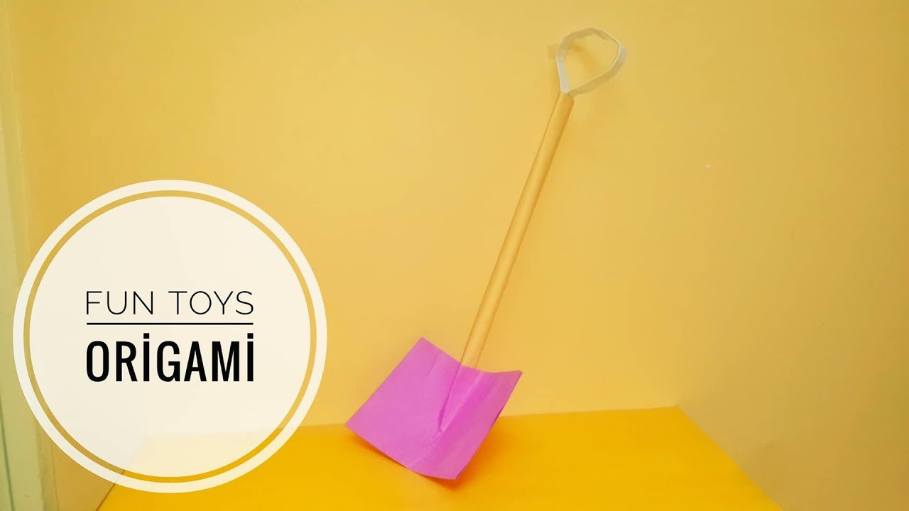 How to Make Paper Shovel , Kağıttan Kürek Yapımı , Playground Slide ...